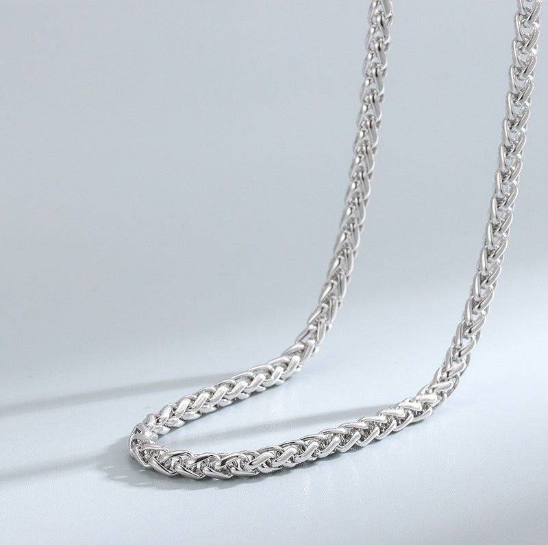 Sterling Silver Foxtail Chain 3mm SCH704 – Akela Jewelry